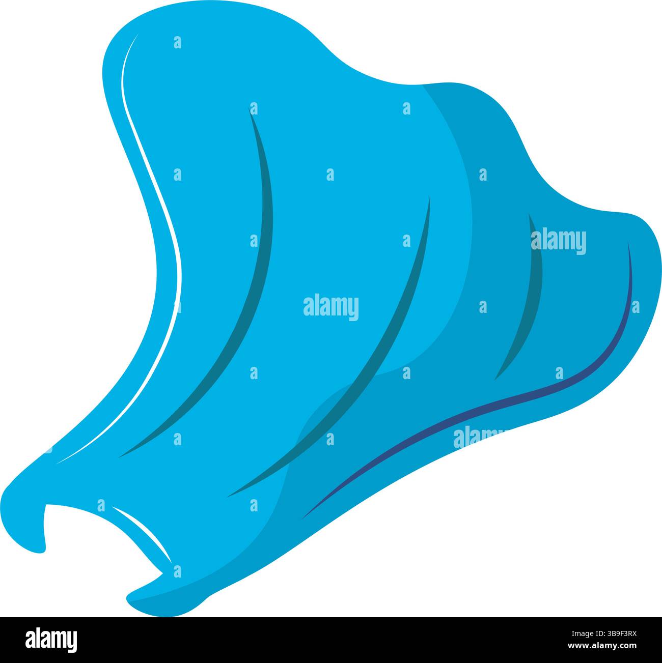 Blue hero cape flying Vector illustration Stock Vector Image & Art - Alamy