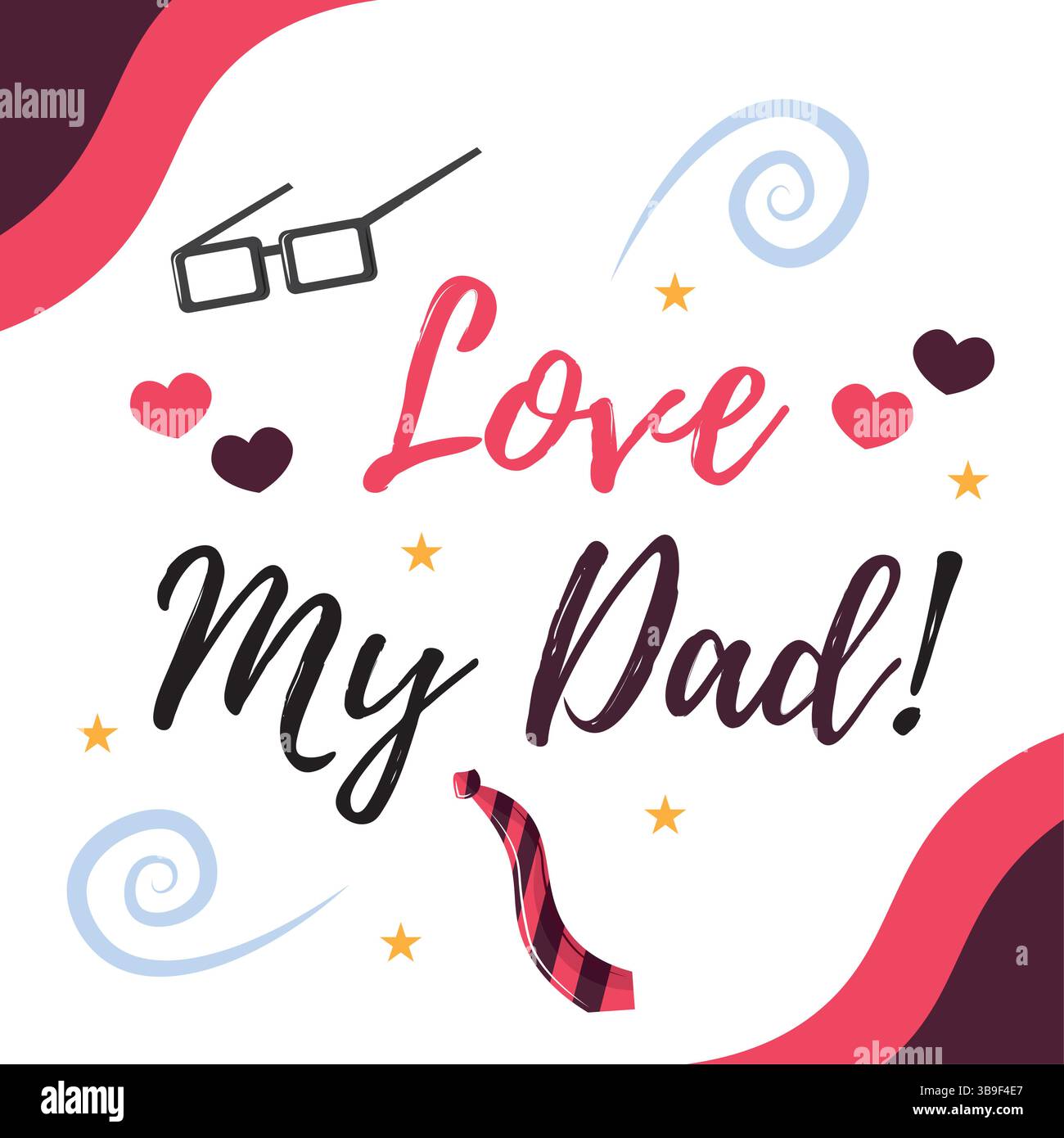 Dad typography artwork Stock Vector Images - Alamy