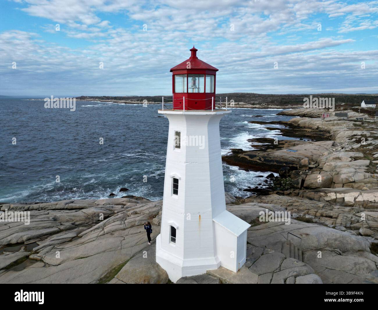 Eye level with the red pulpit of the lighthouse Stock Photo - Alamy