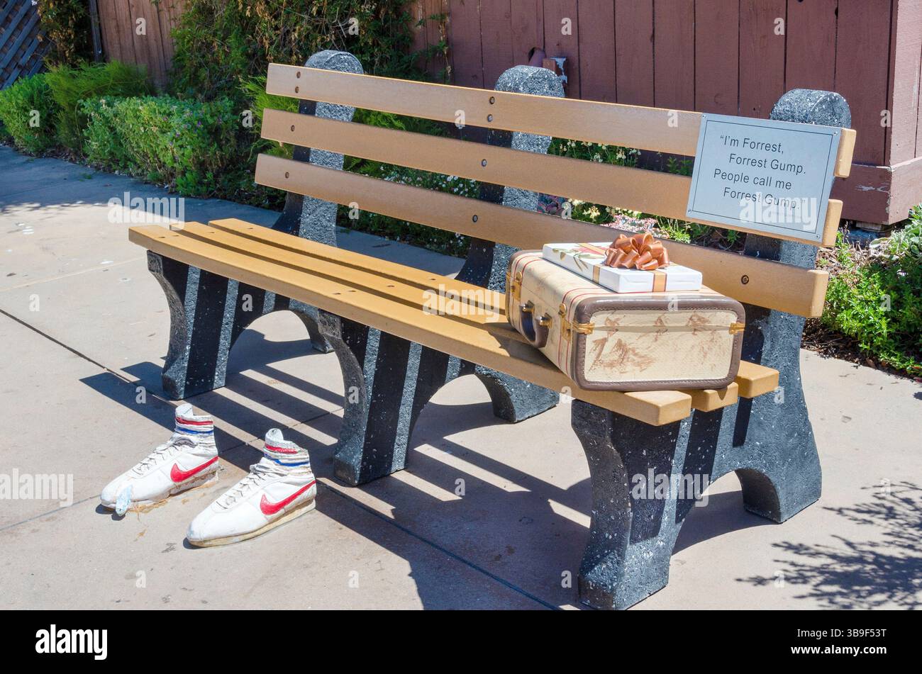 Forrest Gump Bank in Monterey Stock Photo - Alamy