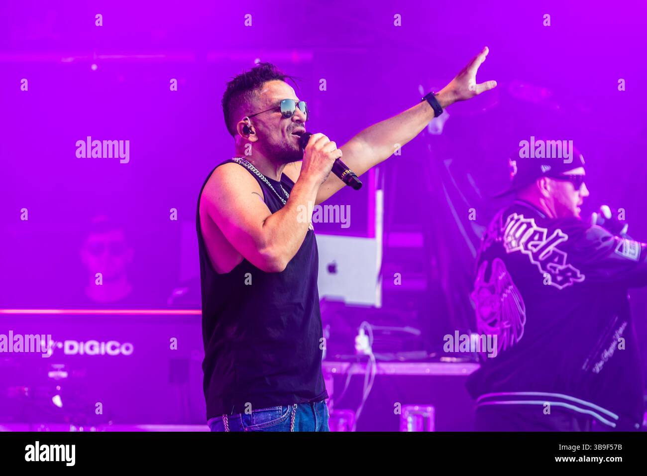 Peter Andre performing at Teddy Rocks Festival 2025. Credit: Charlie ...