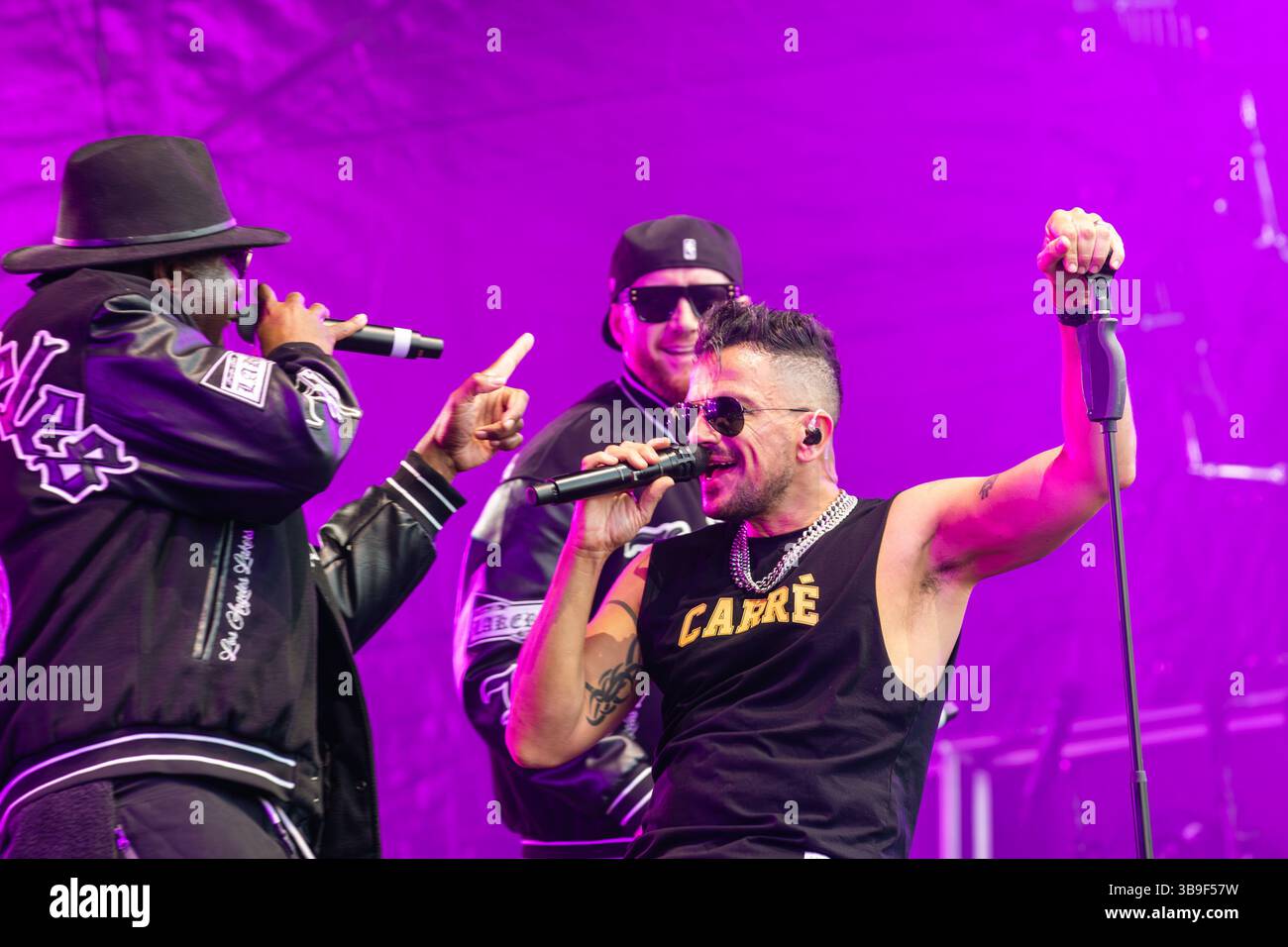 Peter Andre performing at Teddy Rocks Festival 2025. Credit: Charlie ...