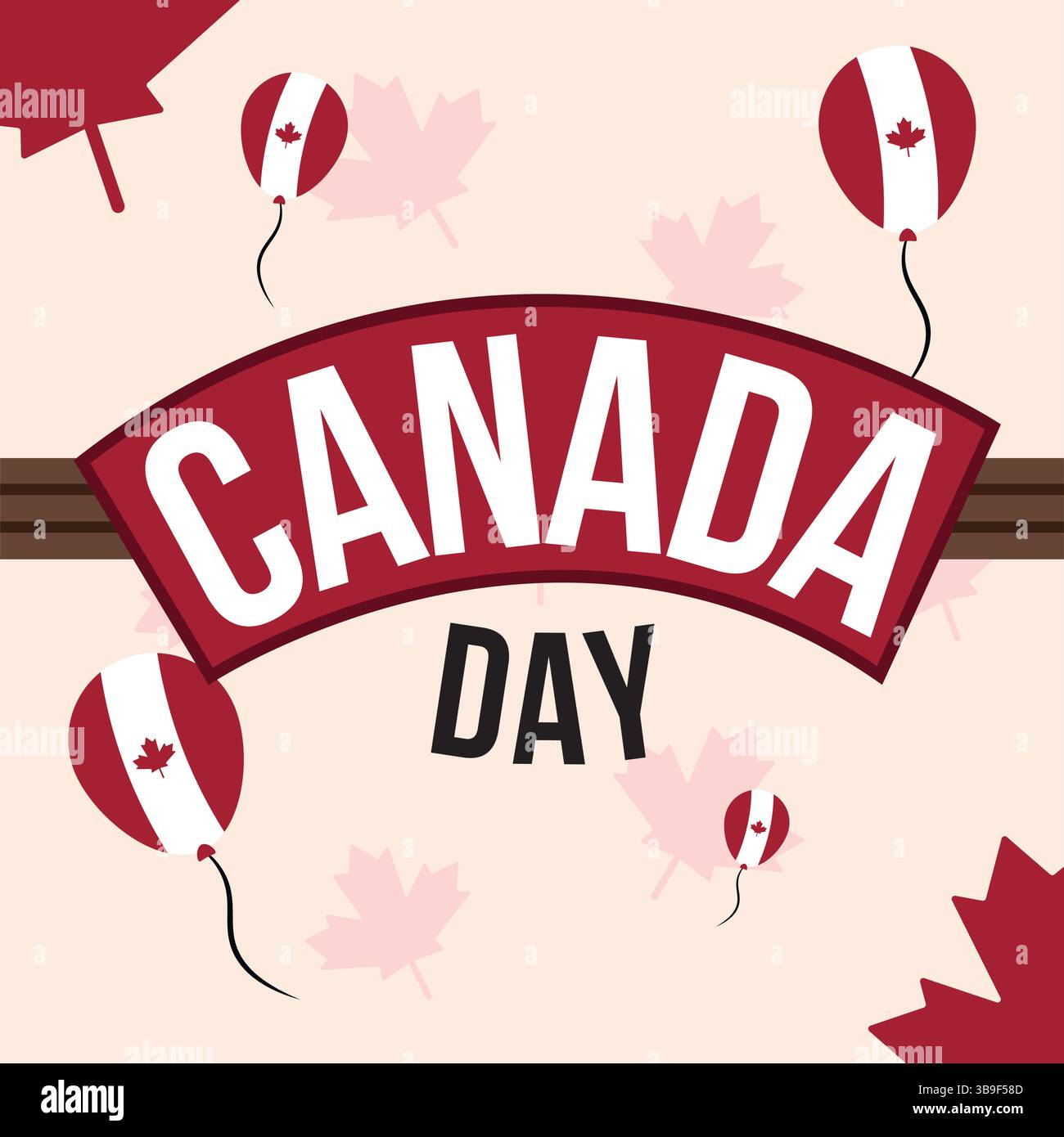 Canada Day balloons Vector illustration Stock Vector Image & Art - Alamy