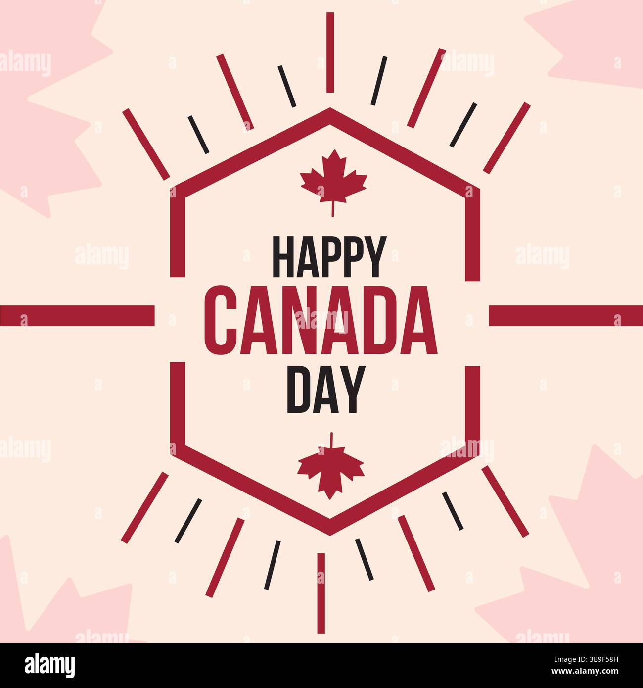 Hexagon Canada badge Vector illustration Stock Vector Image & Art - Alamy