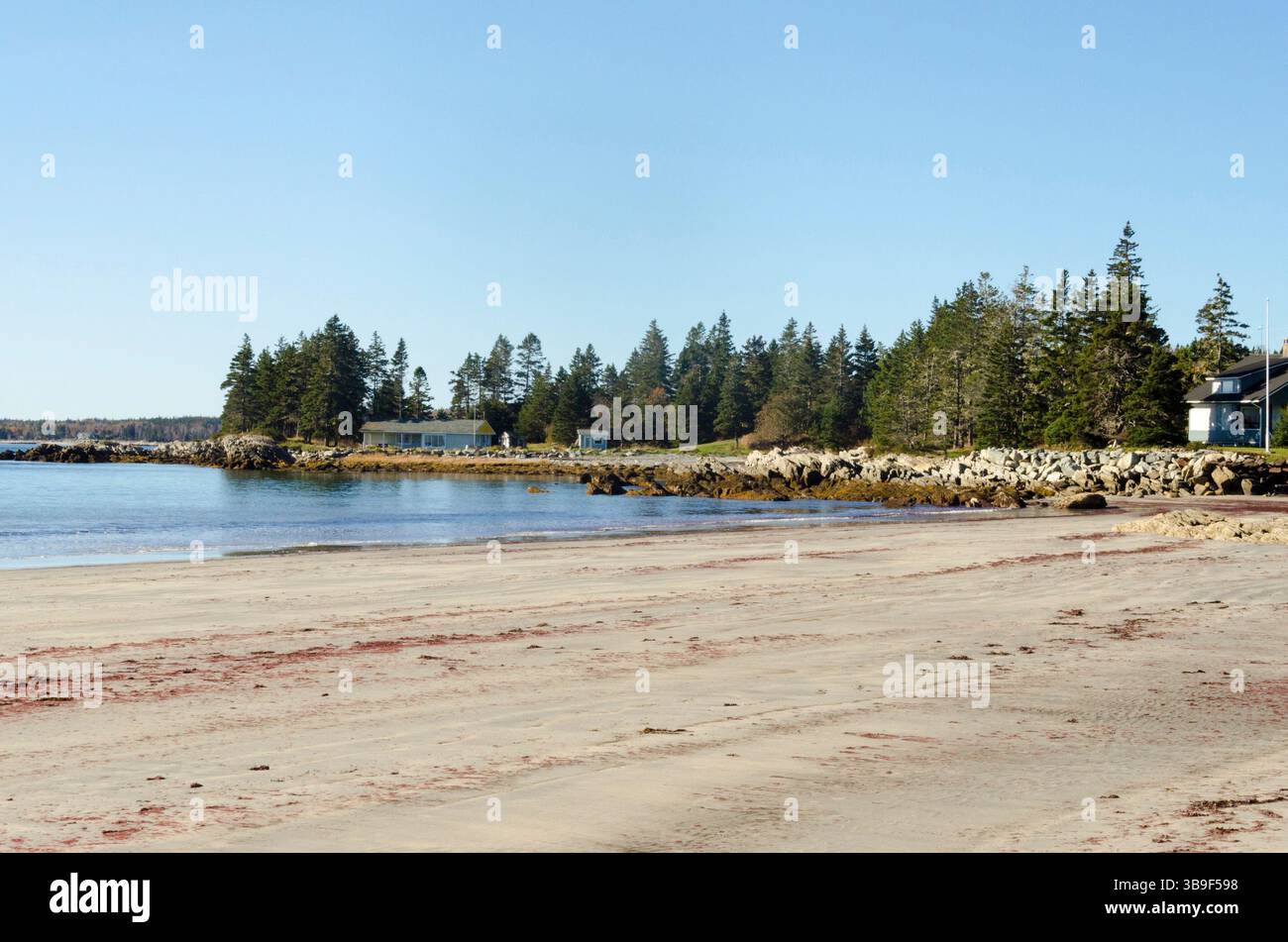 Crescent Beach at the Atlantic Ocean Stock Photo - Alamy