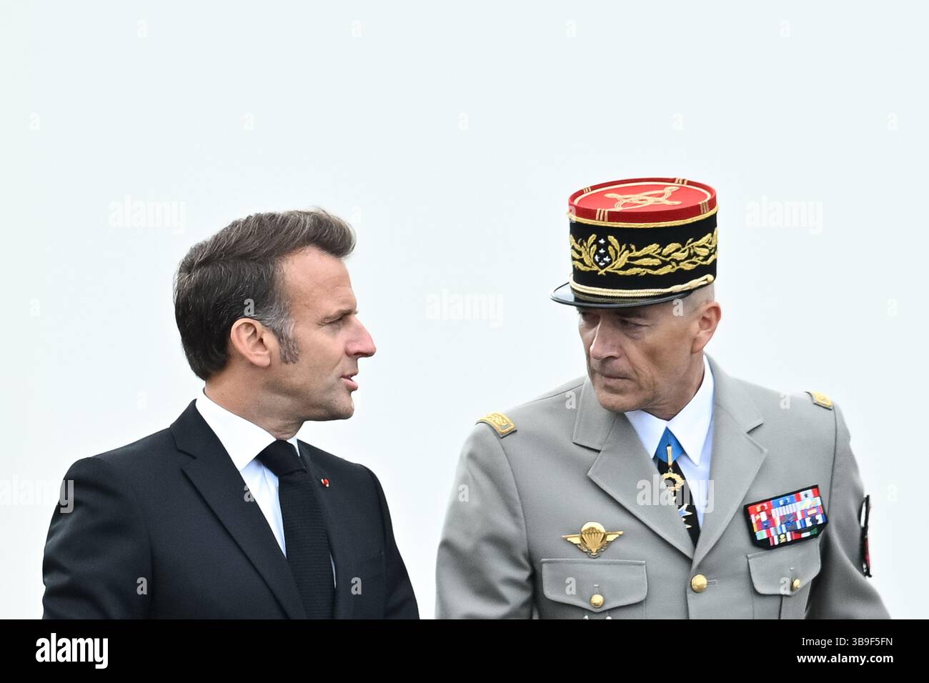 Military parade and review of the troops by the President of the ...