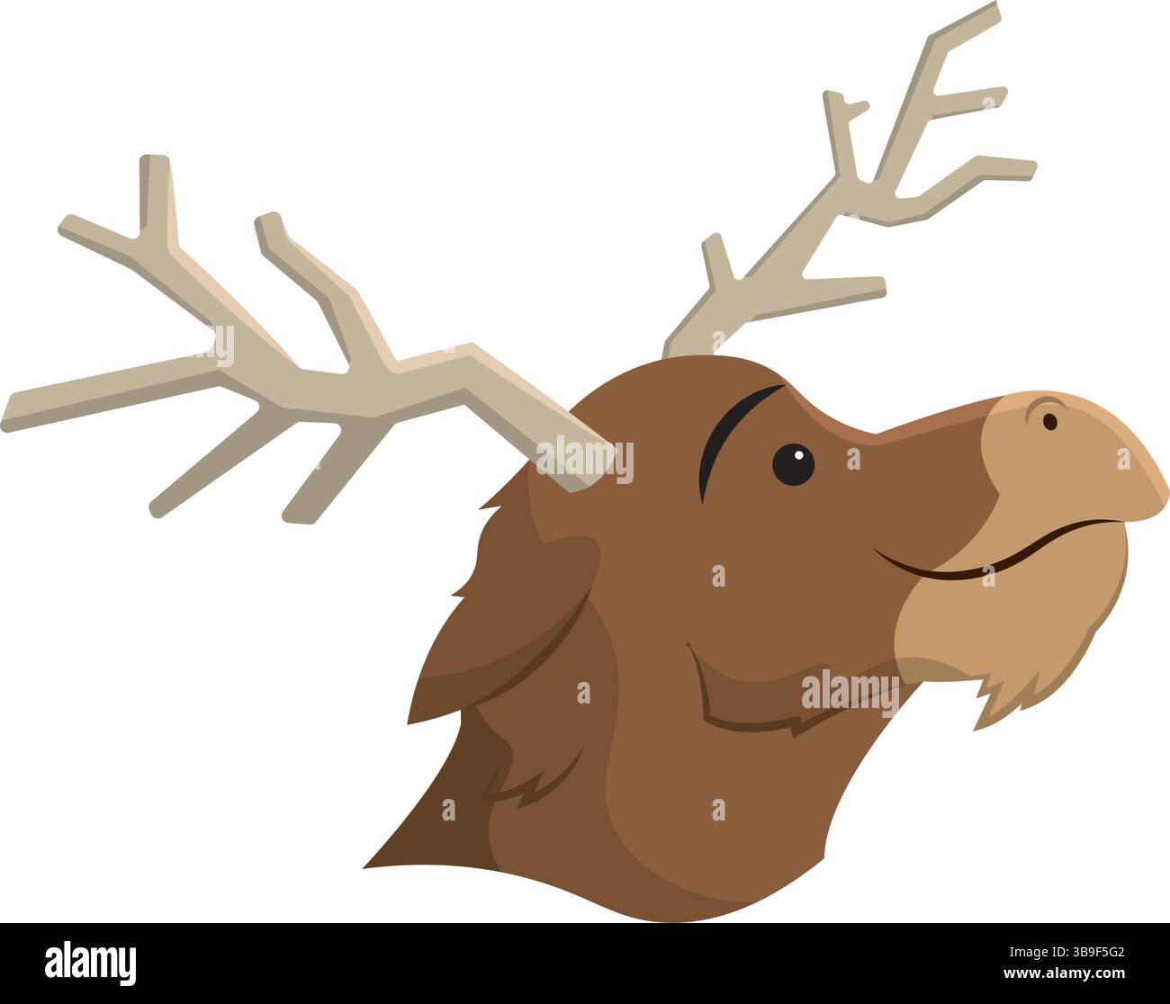 Moose head antlers forest icon symbol Cut Out Stock Images & Pictures ...