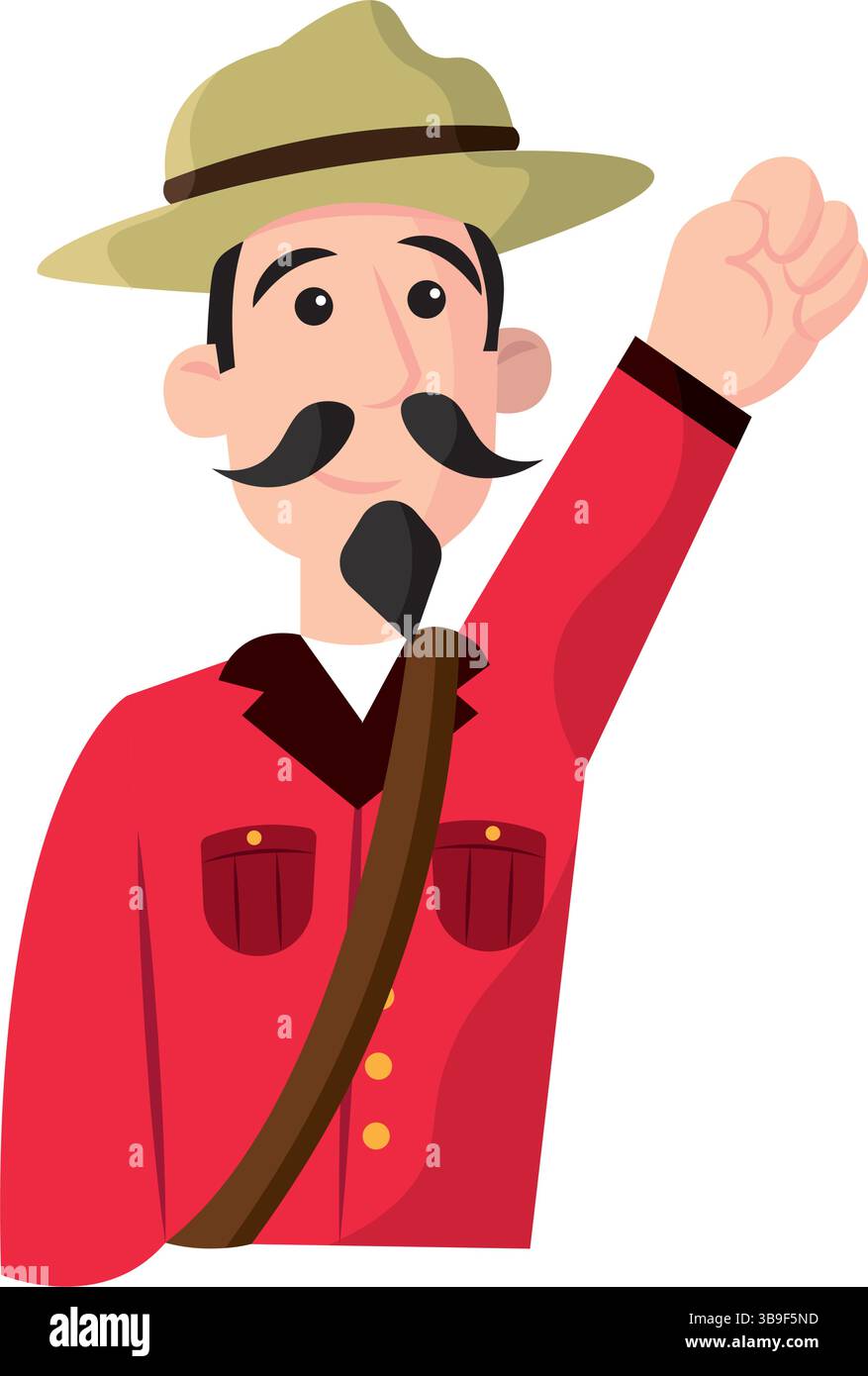 Canadian mountie cartoon Stock Vector Images - Alamy