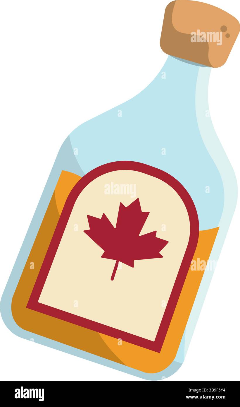 Maple syrup bottle Vector illustration Stock Vector Image & Art - Alamy