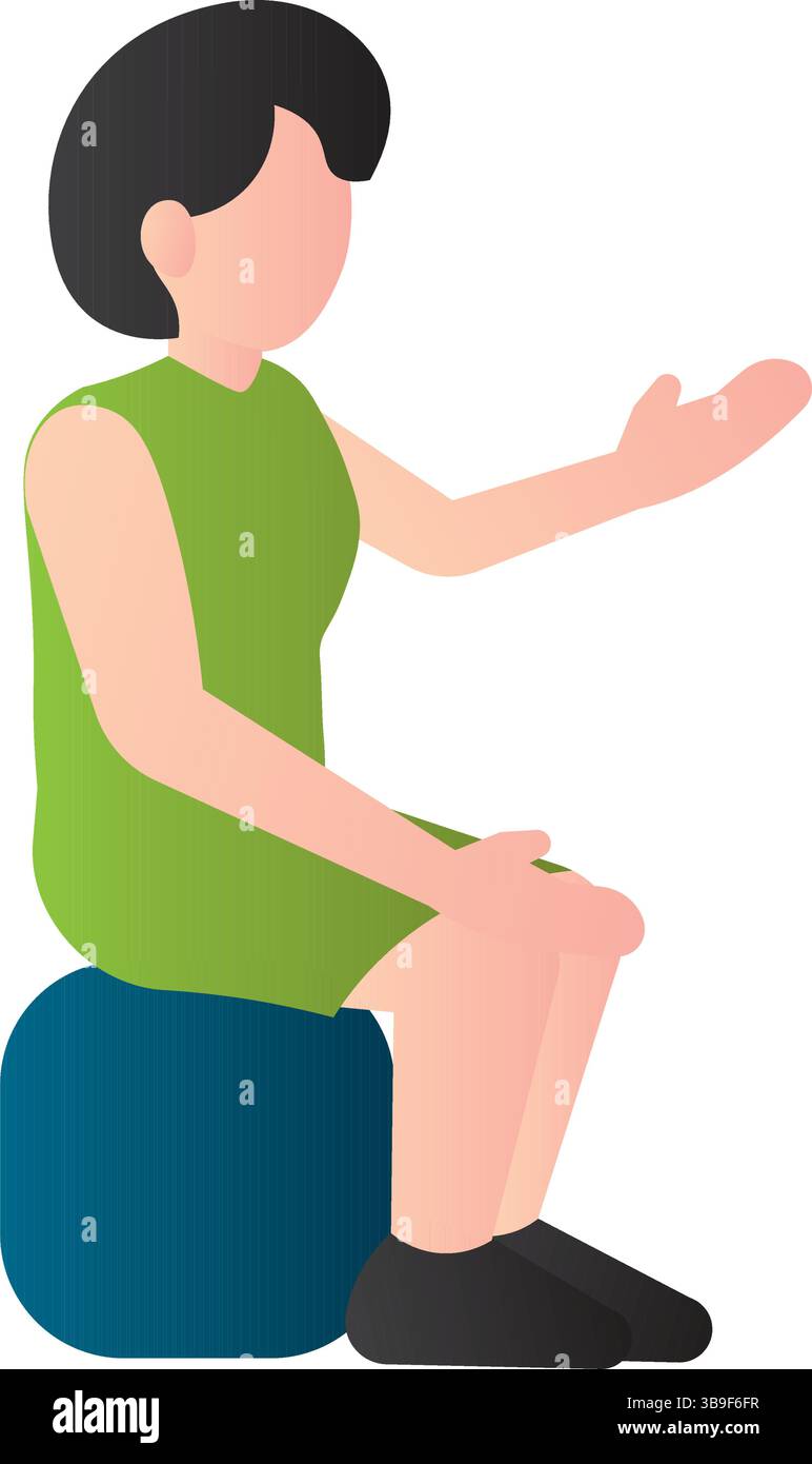 Woman talking pose Vector illustration Stock Vector Image & Art - Alamy