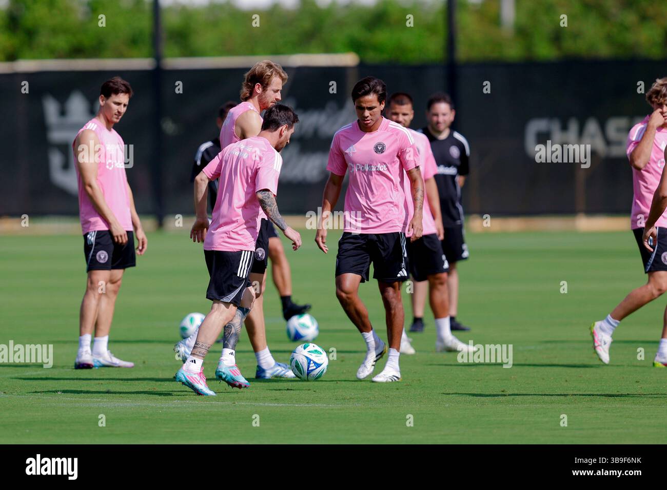 FORT LAUDERDALE, FL - MAY 09: Lionel Messi (10) and Telasco Segovia (8 ...