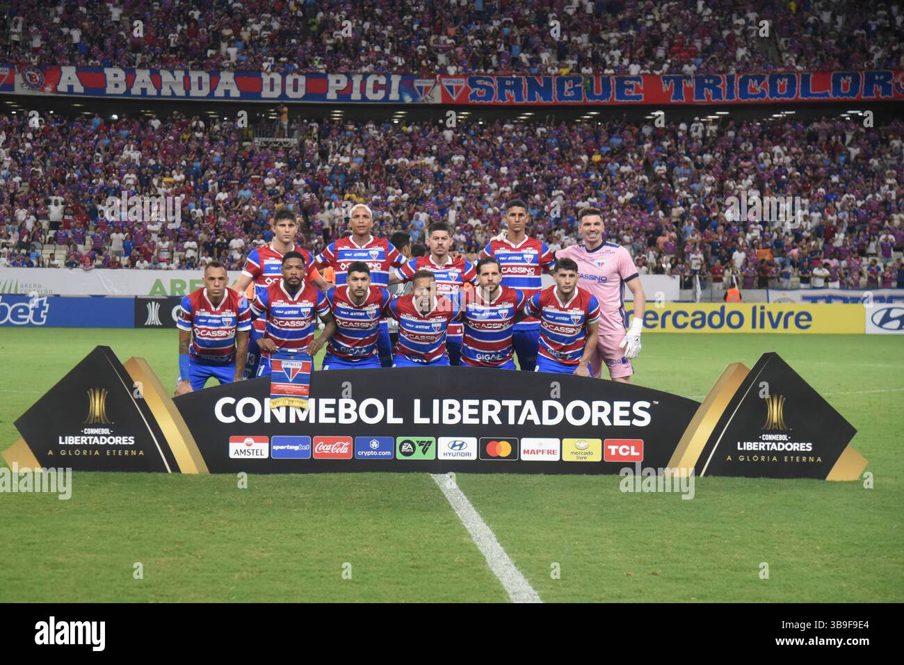 Fortaleza, Brazil. 06th May, 2025. Team of Fortaleza during the Copa ...