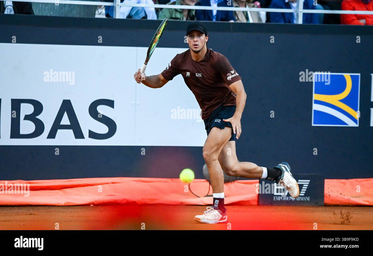 Rome, Italy. 09th May, 2025. Luciano Darderi during of the Internazionali BNL D'Italia 2025 at ...