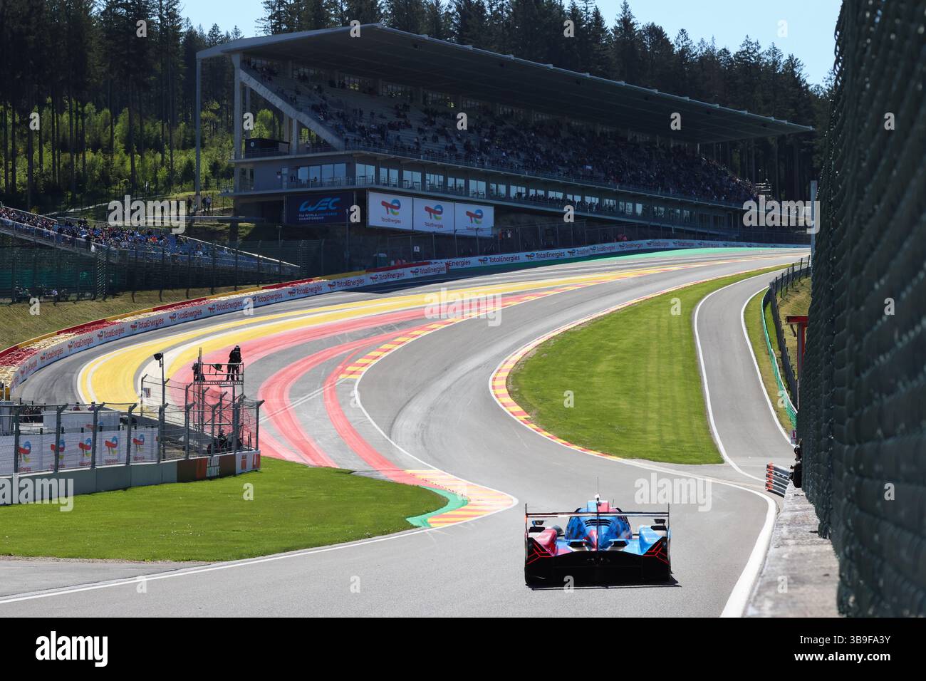 Francorchamps, Belgium. 09th May, 2025. #35 ALPINE ENDURANCE TEAM speeds through Raidillon ...