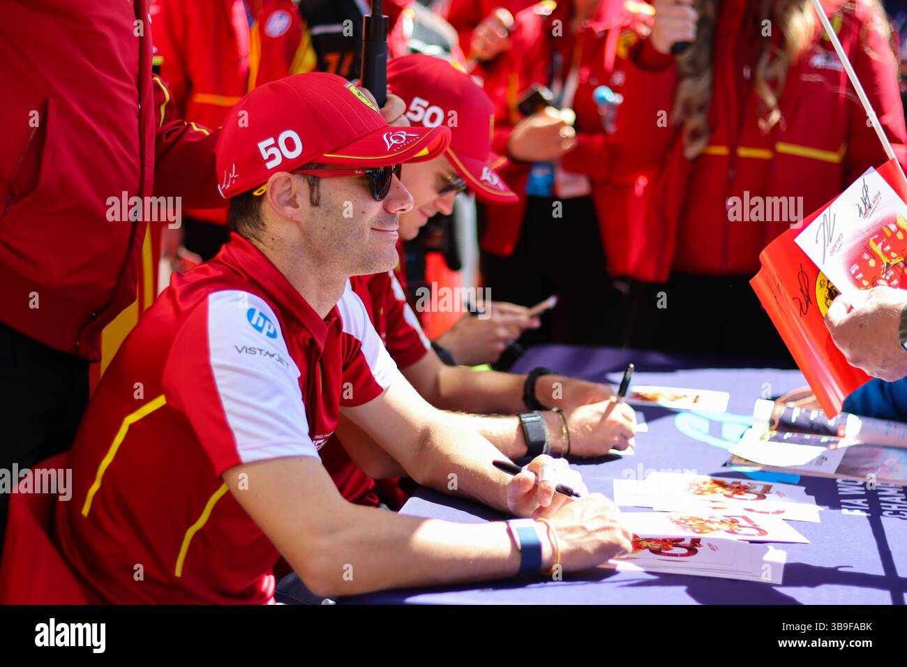 Francorchamps, Belgium. 09th May, 2025. #50 FERRARI AF CORSE driver MIGUEL MOLINA (ESP ...