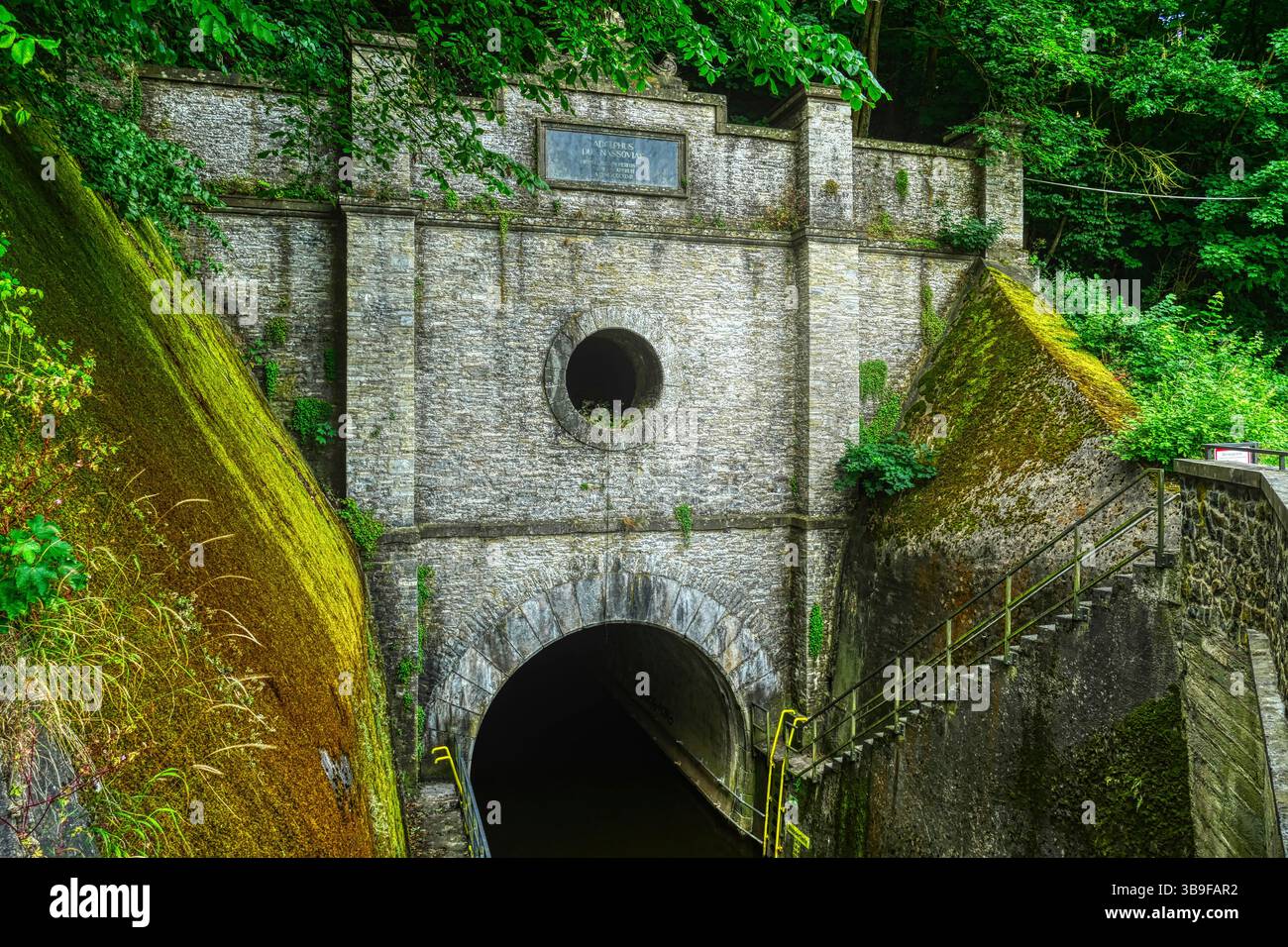 Historic ship tunnel of the Lahn in Weilburg Stock Photo - Alamy