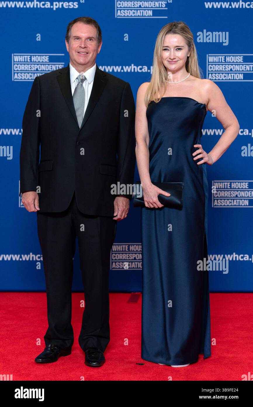 George Uribe and actress Amy Shiels poses for photographers as they ...