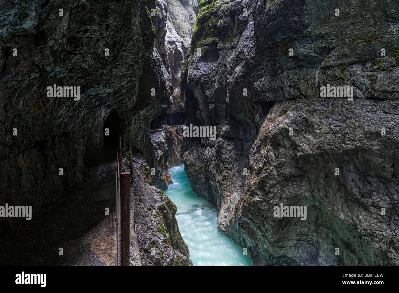 View of the Partnach gorge in Garmisch-Partenkirchen Stock Photo - Alamy