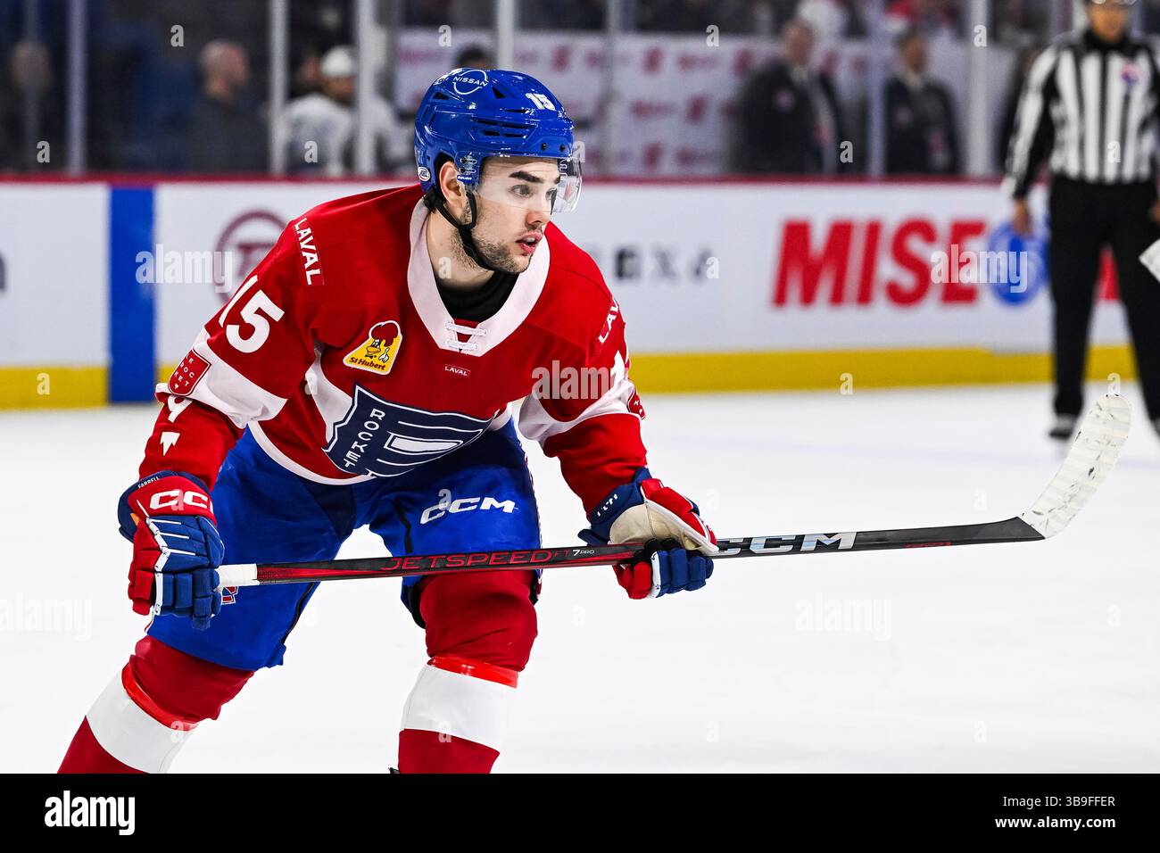 LAVAL, QC - MAY 06: Look on Laval Rocket forward Sean Farrell (15 ...
