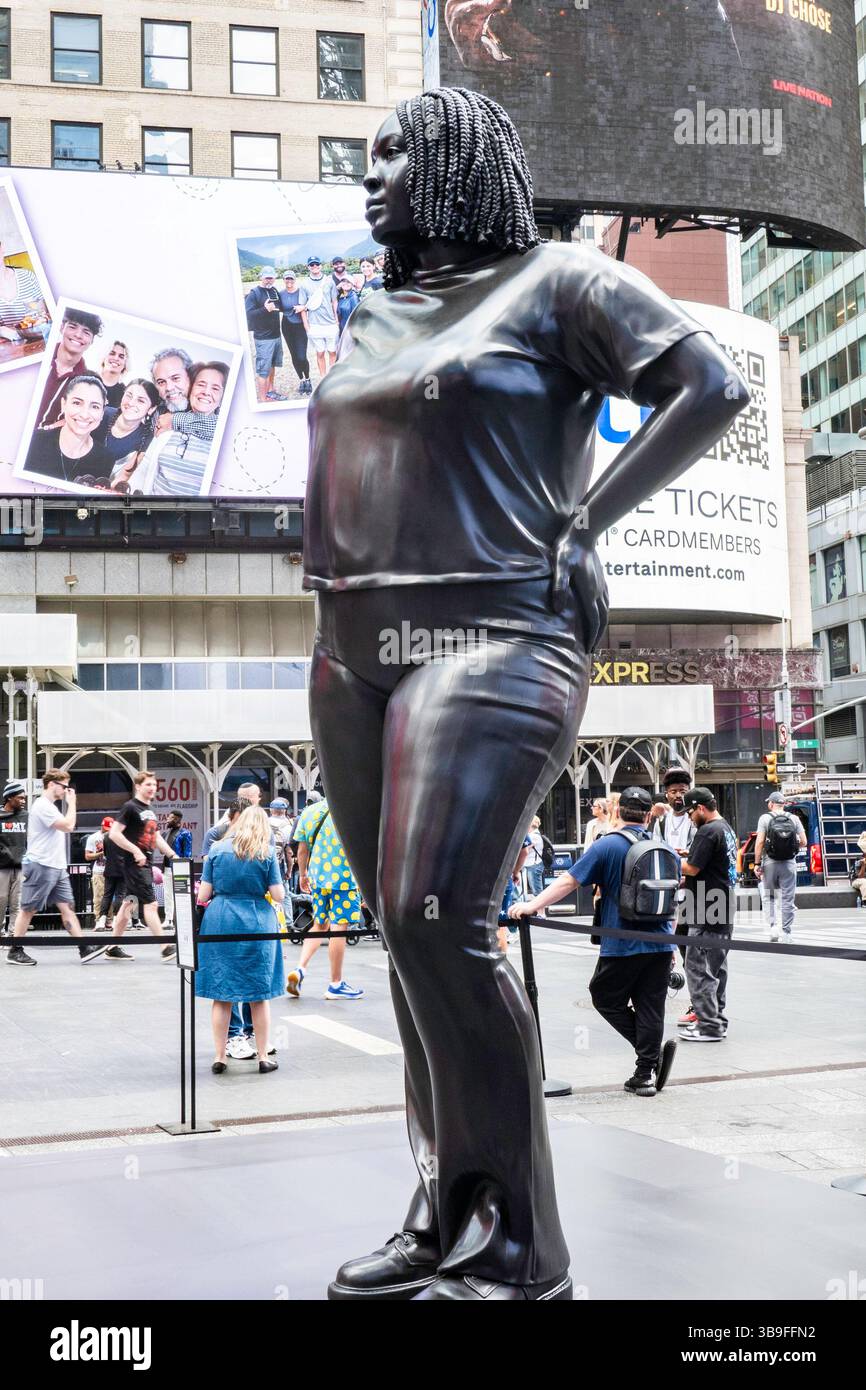 Bronze statue "Grounded in the Stars" is a 12-foot female likeness on ...