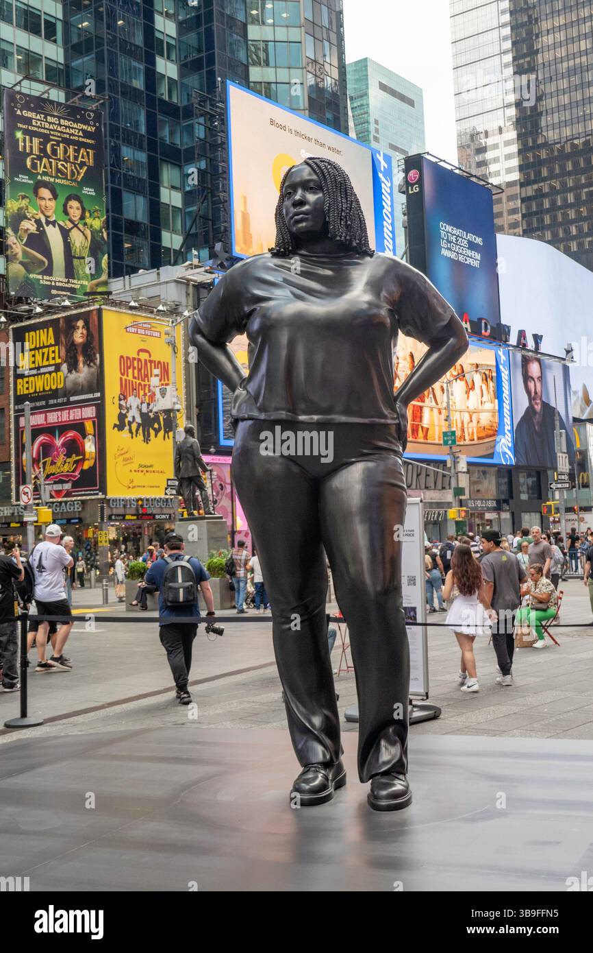 Bronze statue "Grounded in the Stars" is a 12-foot female likeness on ...