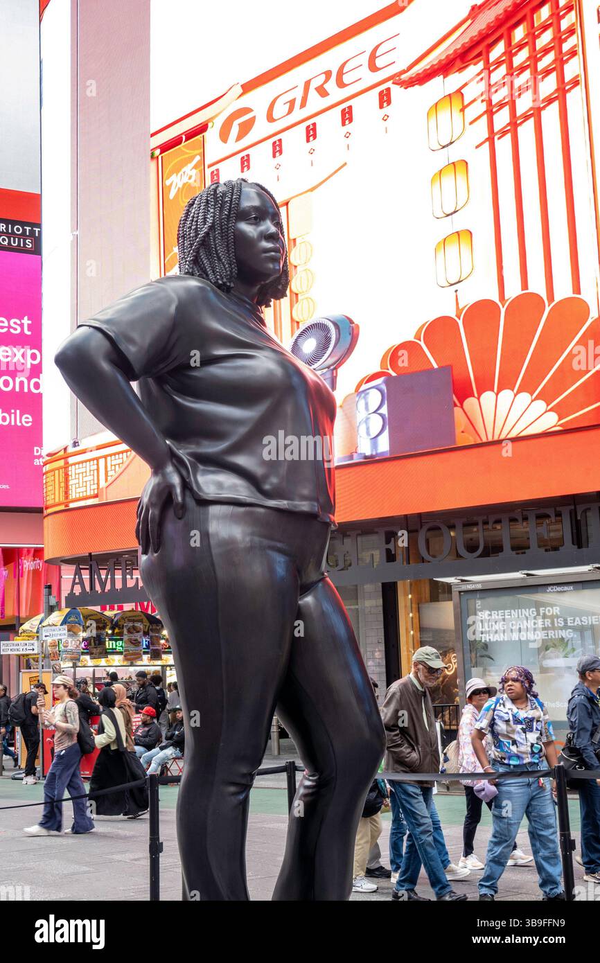 Bronze statue "Grounded in the Stars" is a 12-foot female likeness on ...