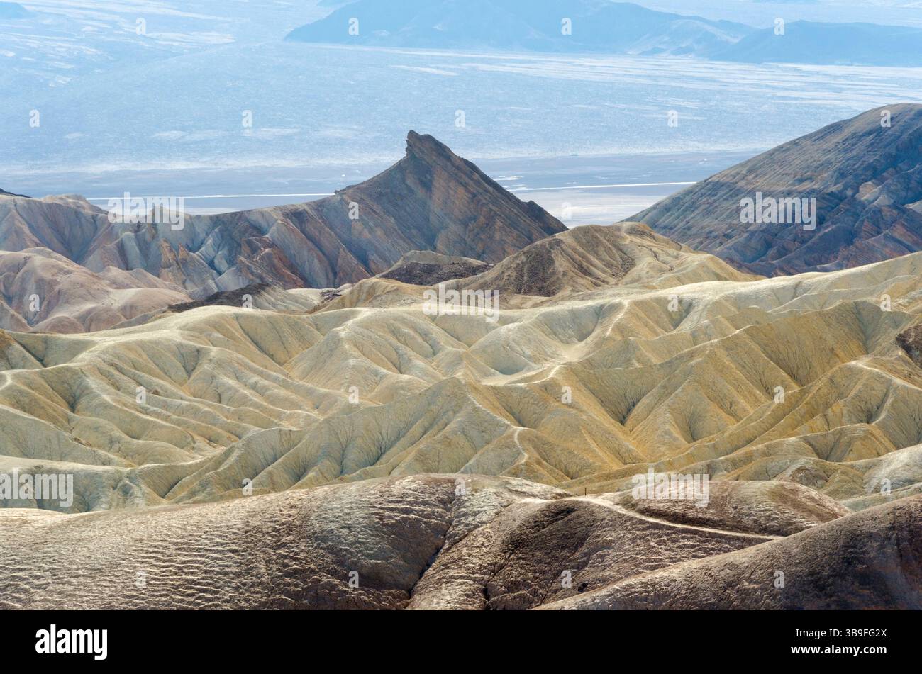 Unique rock formations at Zabriskie Point Stock Photo - Alamy
