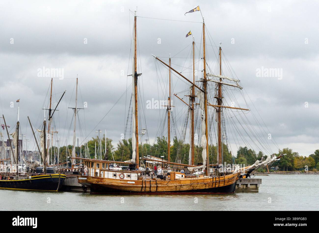 Two-master Astrid in the harbour of Helsinki Stock Photo - Alamy