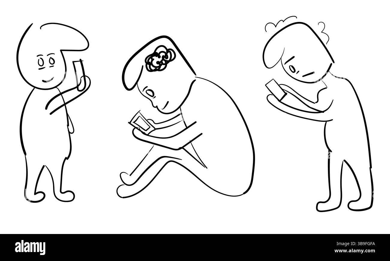 Technology addiction art hi-res stock photography and images - Alamy