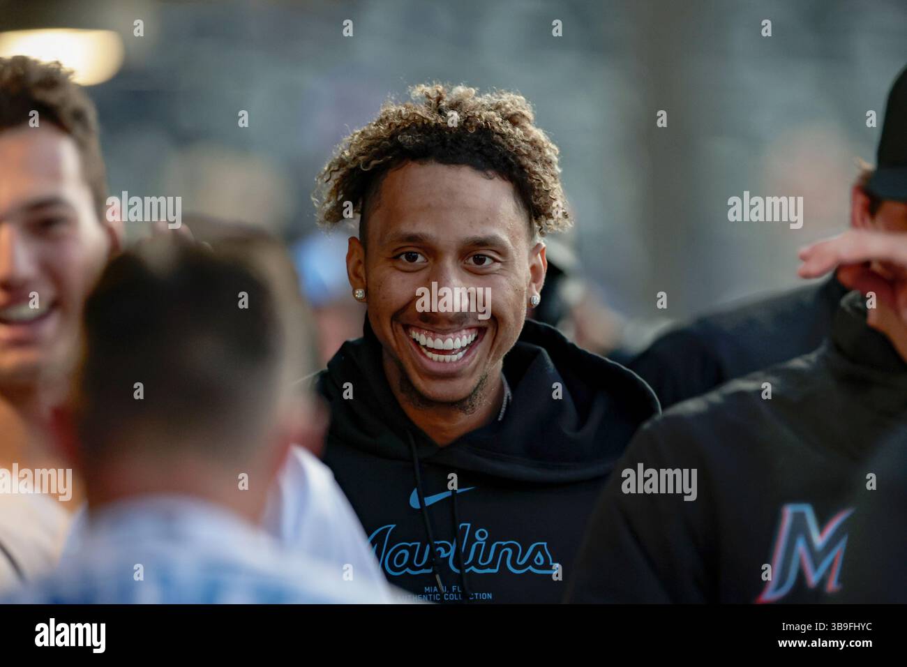 Beloit, WI. USA: Beloit Sky Carp shortstop Yiddi Cappe (4) was elated ...