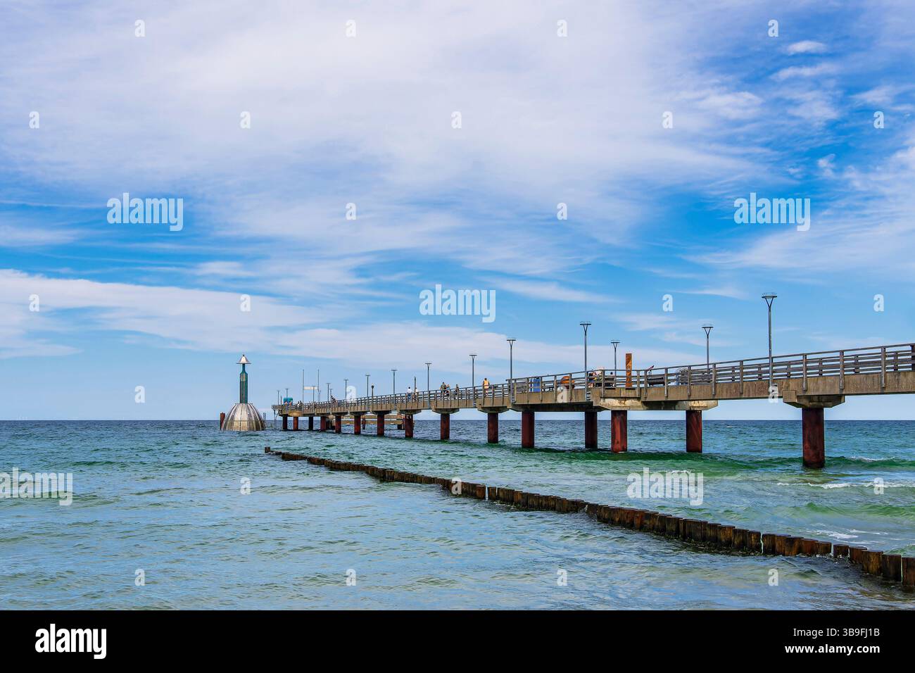 Pier on the Baltic coast in Zingst on Fischland-Darß Stock Photo - Alamy