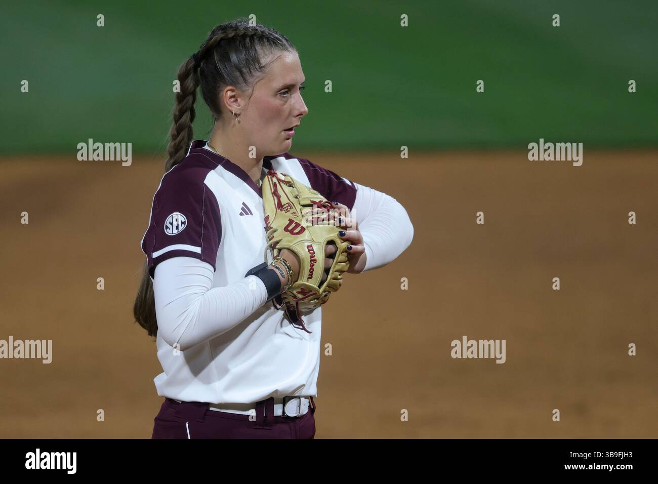ATHENS, GA - MAY 08: Texas A&M starting pitcher/relief pitcher Emiley ...