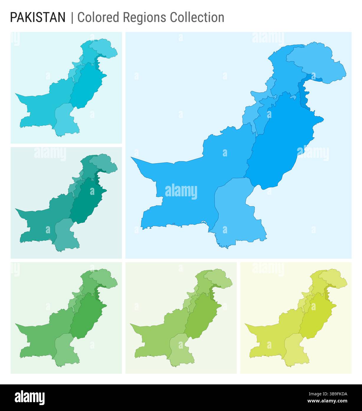 Pakistan map provinces hi-res stock photography and images - Alamy