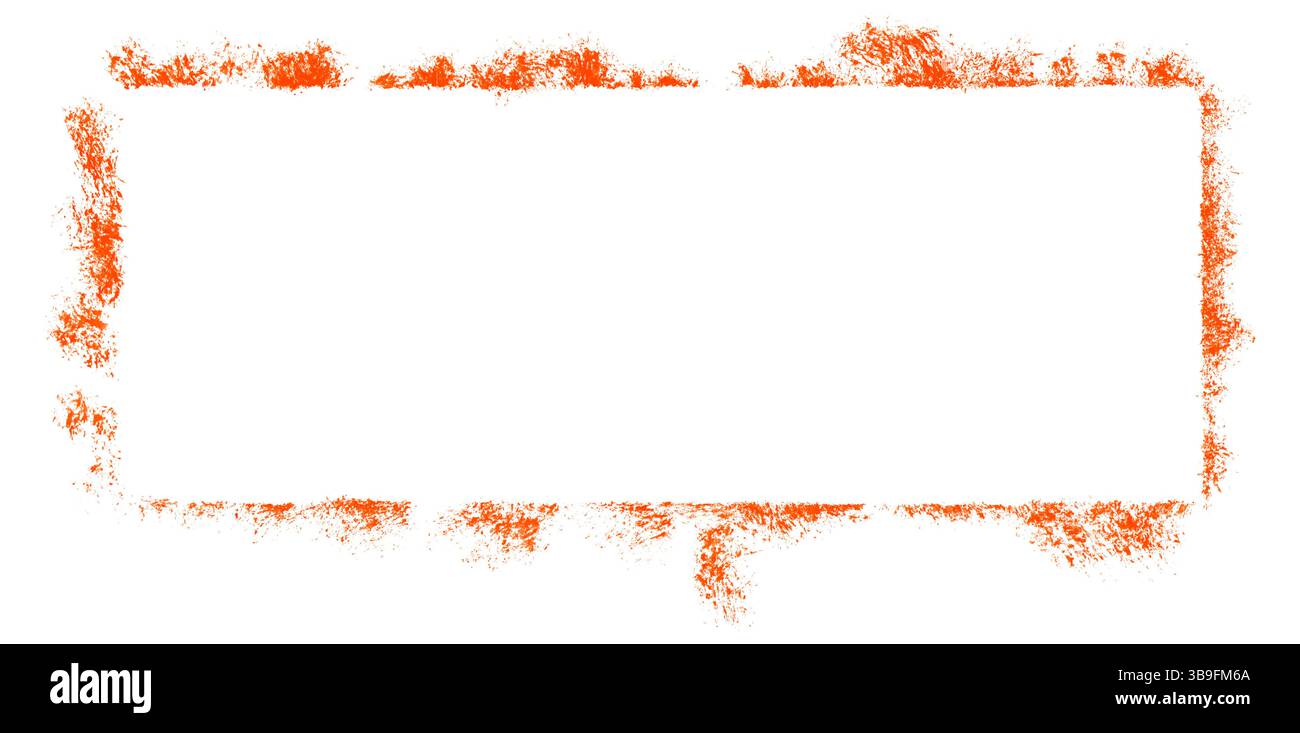 Stamp frame with red orange grunge colour hi-res stock photography and ...