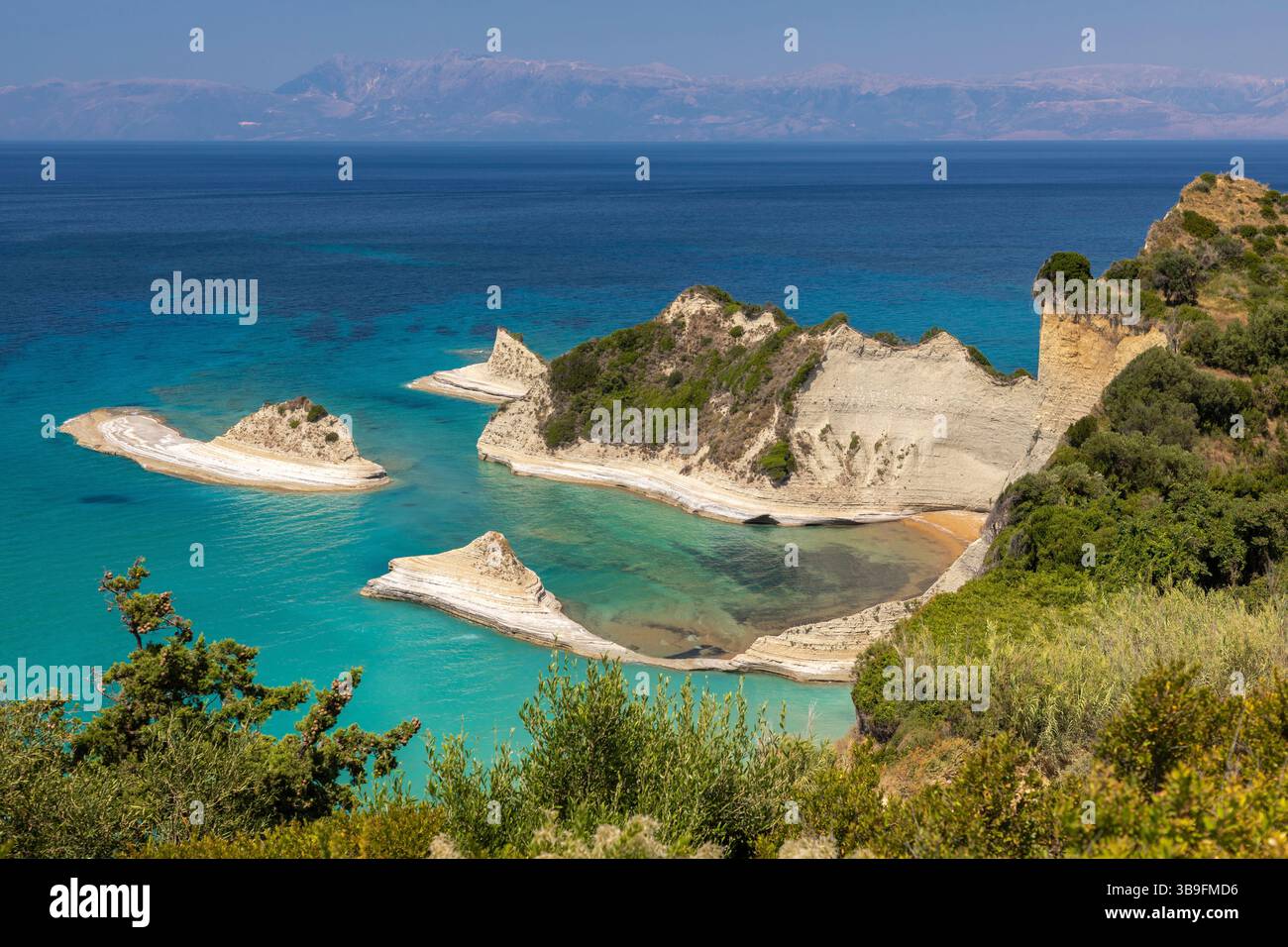 Cliffs of Cape Drastis, Corfu, Greece Stock Photo - Alamy