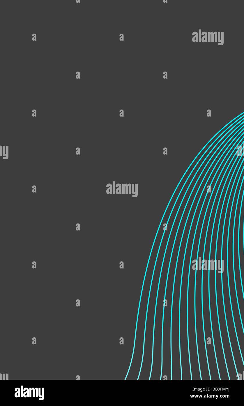 Grey background with blue turquoise lines Stock Photo - Alamy