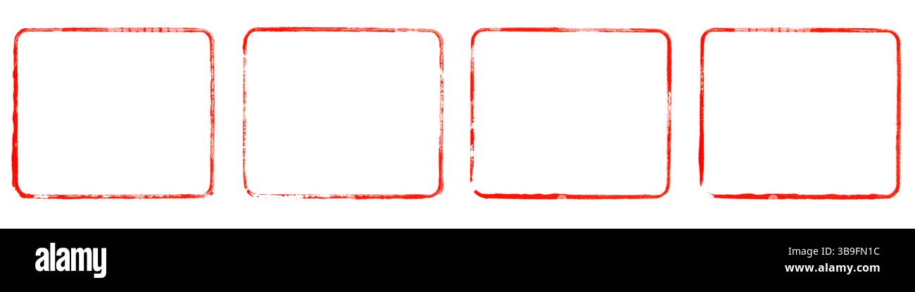 Red border frames Cut Out Stock Images & Pictures - Alamy
