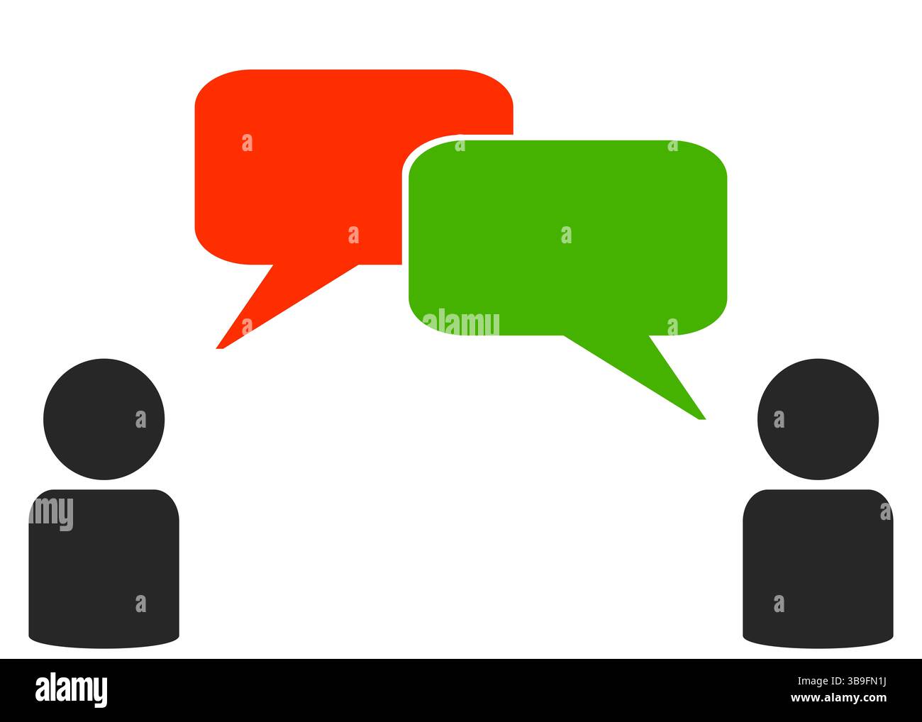 Two people icon symbol Cut Out Stock Images & Pictures - Alamy