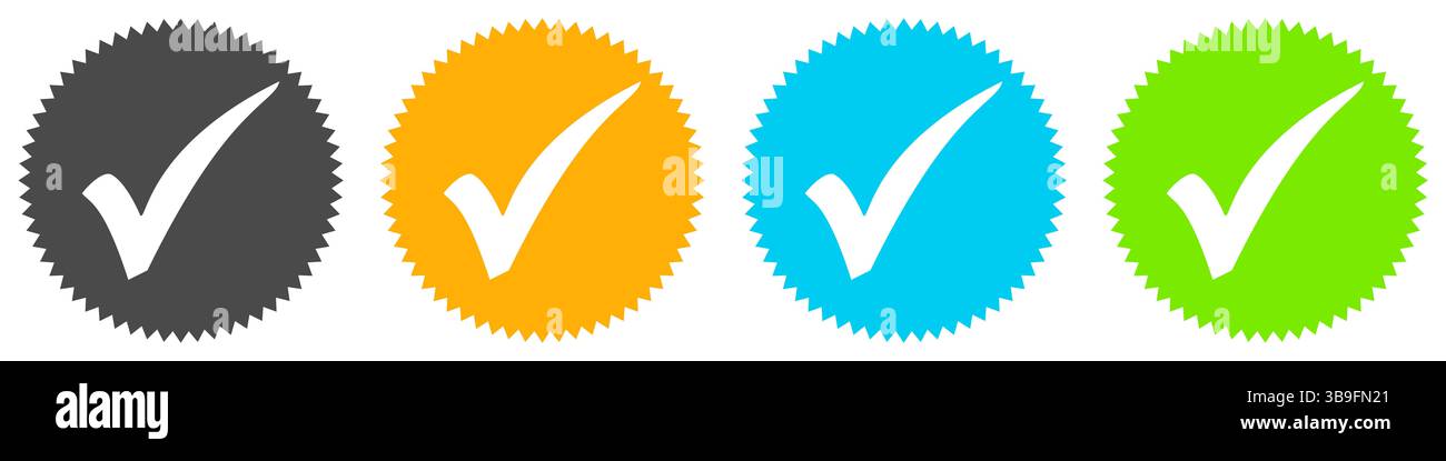 Icons shows tick confirmation hi-res stock photography and images - Alamy