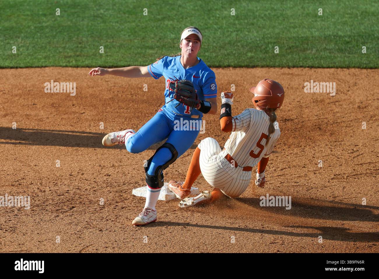 ATHENS, GA - MAY 08: Ole Miss infielder Mackenzie Pickens (1) leaps out ...