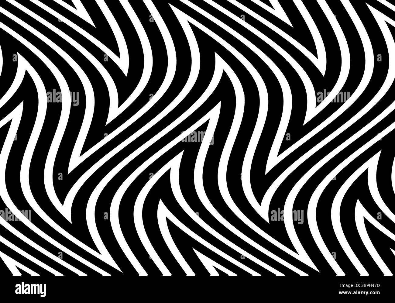 Abstract jagged pattern in black and white Stock Photo - Alamy