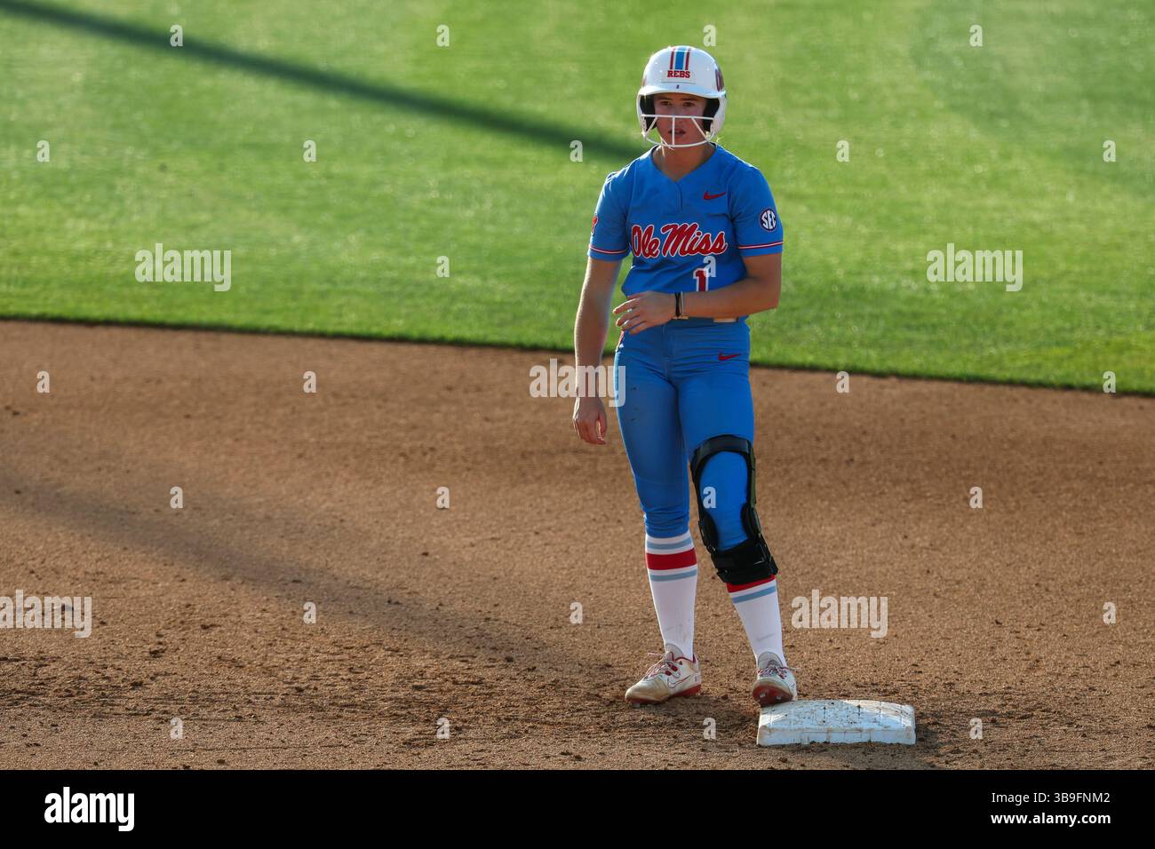 ATHENS, GA - MAY 08: Ole Miss infielder Mackenzie Pickens (1) stands on ...