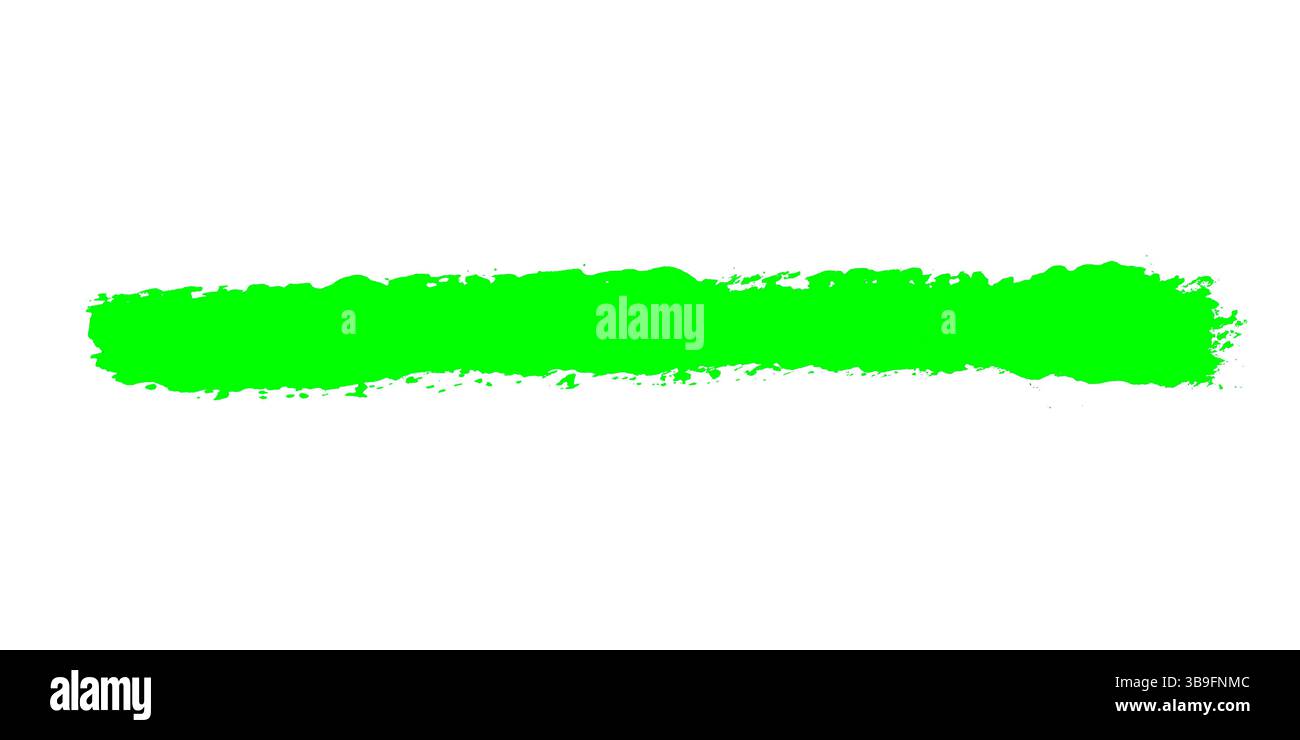 Green messy line painted with a brush hi-res stock photography and ...