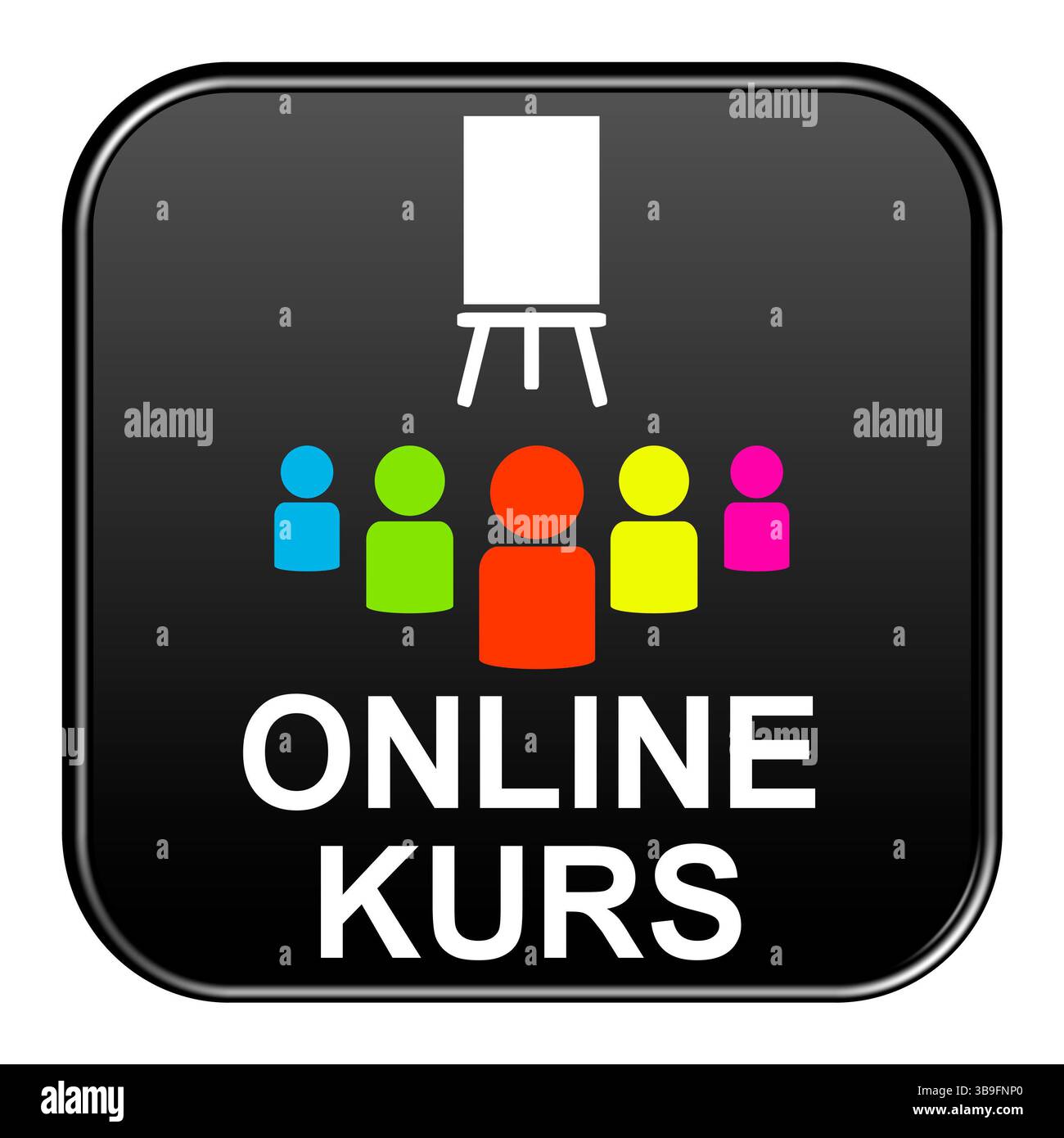 Lecture course online icon Cut Out Stock Images & Pictures - Alamy