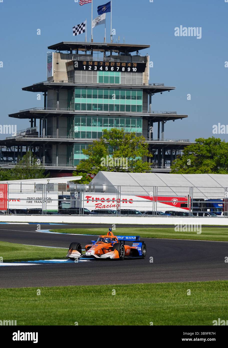 INDIANAPOLIS, IN - MAY 9: IndyCar driver Scott Dixon (9) drives through ...