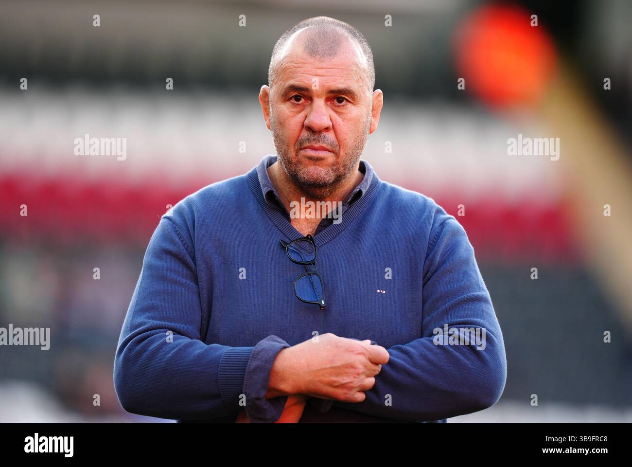 Leicester Tigers head coach Michael Cheika ahead of the Gallagher ...