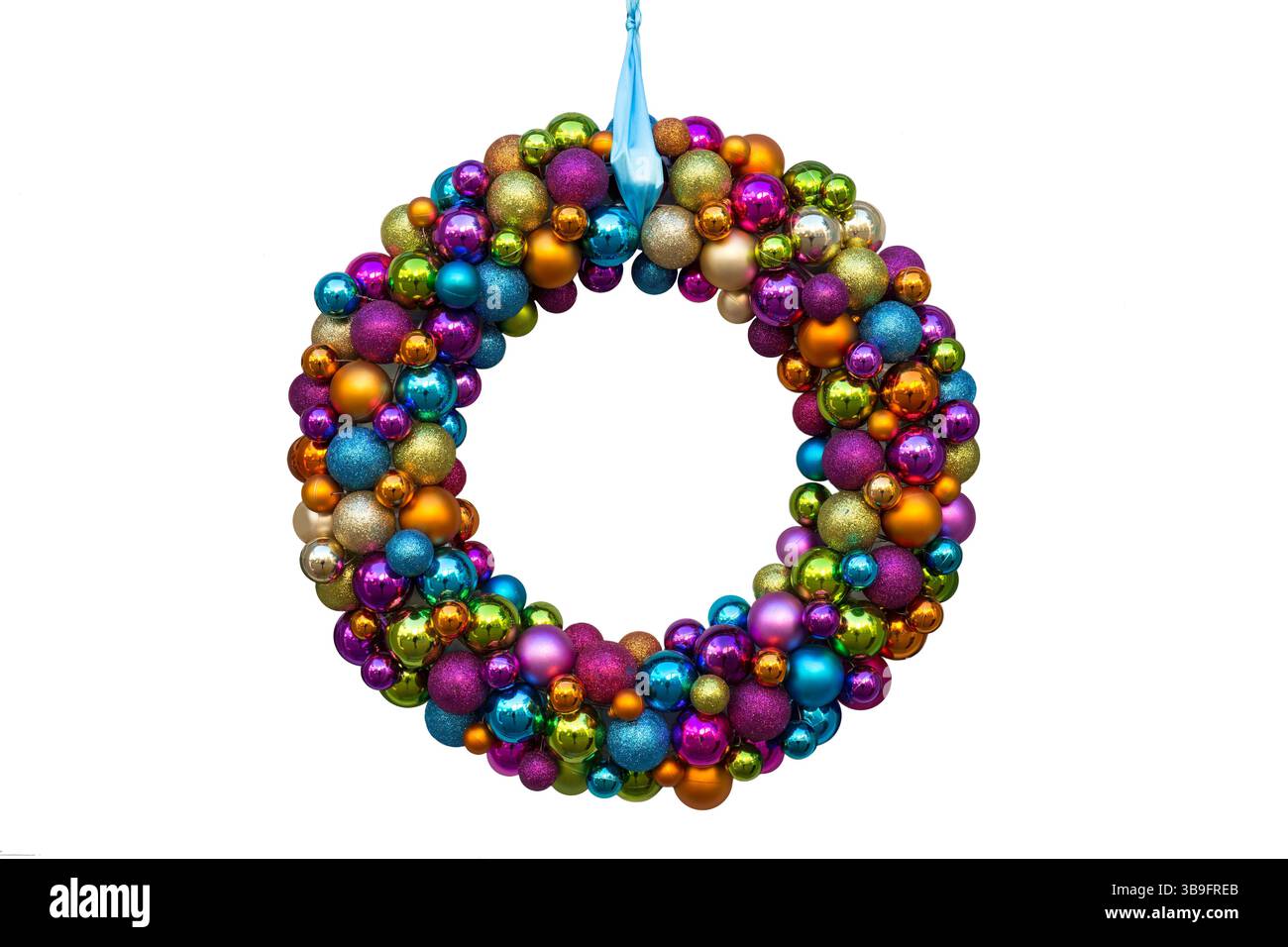 Baubles on wreath Cut Out Stock Images & Pictures - Alamy
