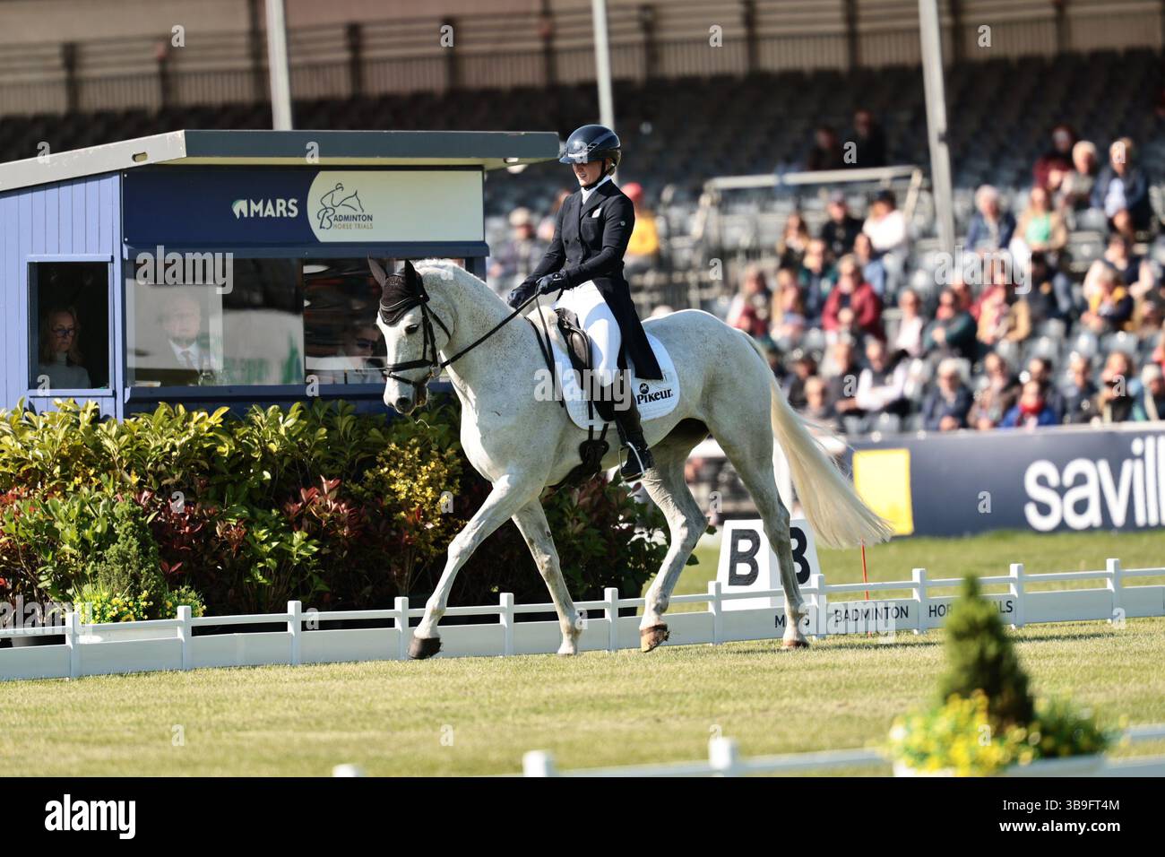 Libby Seed of Great Britain with Heartbreaker Star Quality during the dressage at the MARS ...