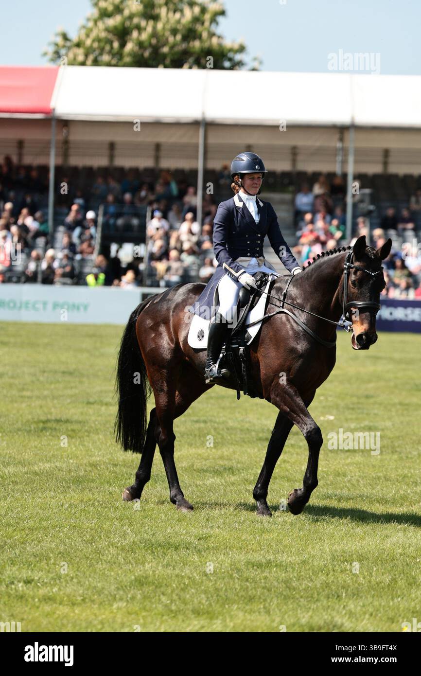 Nicky Hill of Great Britain with MGH Bingo Boy during the dressage at ...