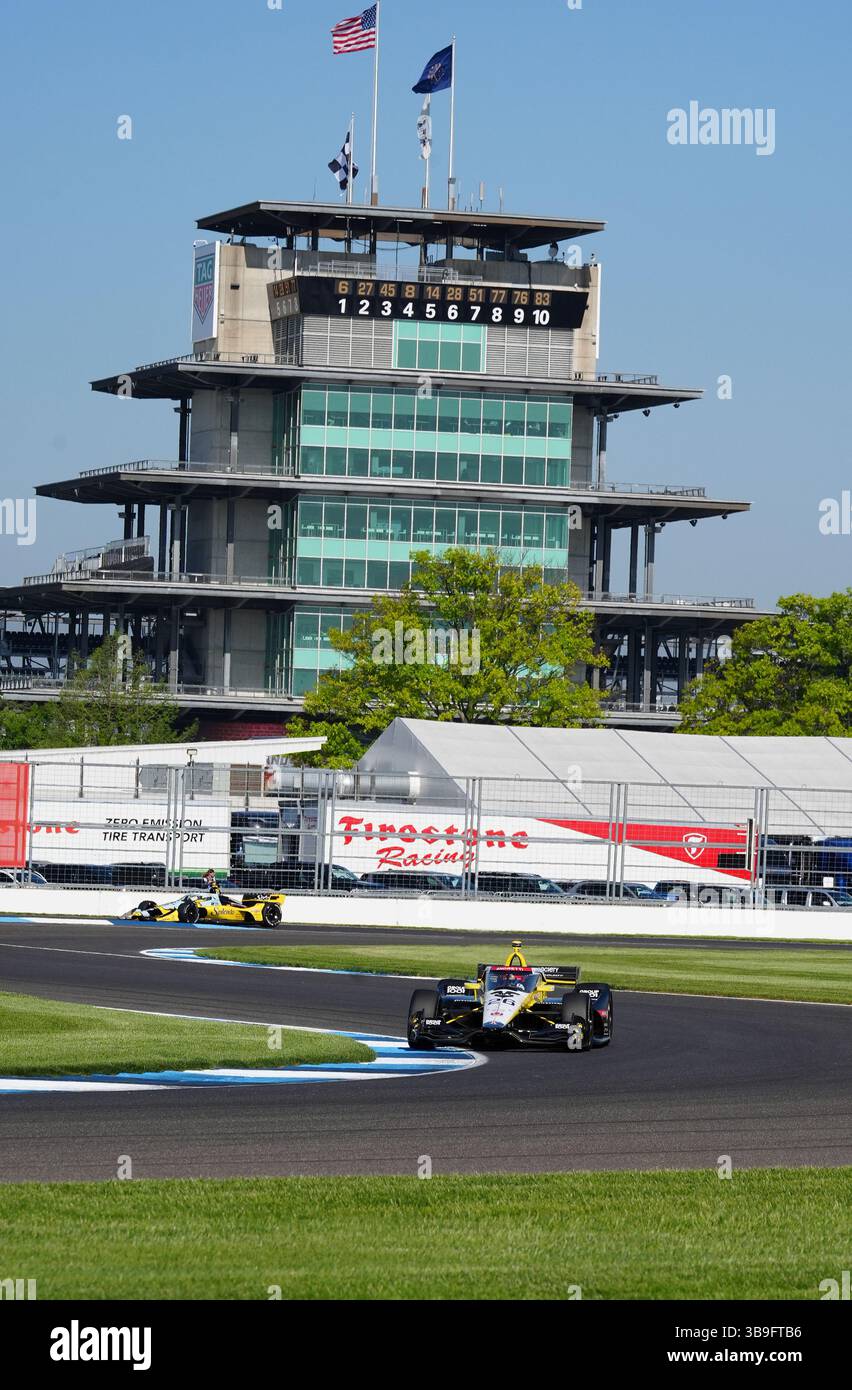 INDIANAPOLIS, IN - MAY 9: IndyCar driver Colton Herta (26) drives ...